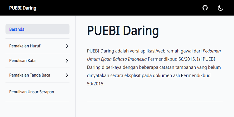 Huruf Tebal | PUEBI Daring